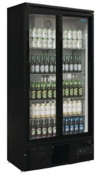 Upright Display Fridge – Sliding Doors – VIP Refrigeration Catering ...