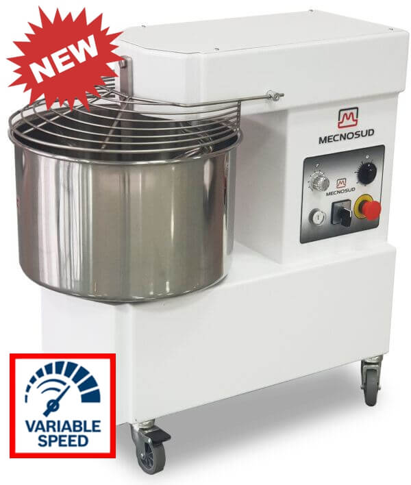 Fixed Head Fixed Bowl Spiral Mixer 50lt – 25kg dry flour – Variable ...